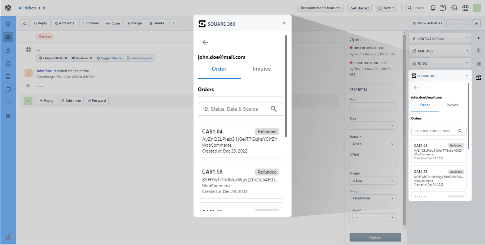 Freshdesk Square 360 Integration | Freshworks Marketplace